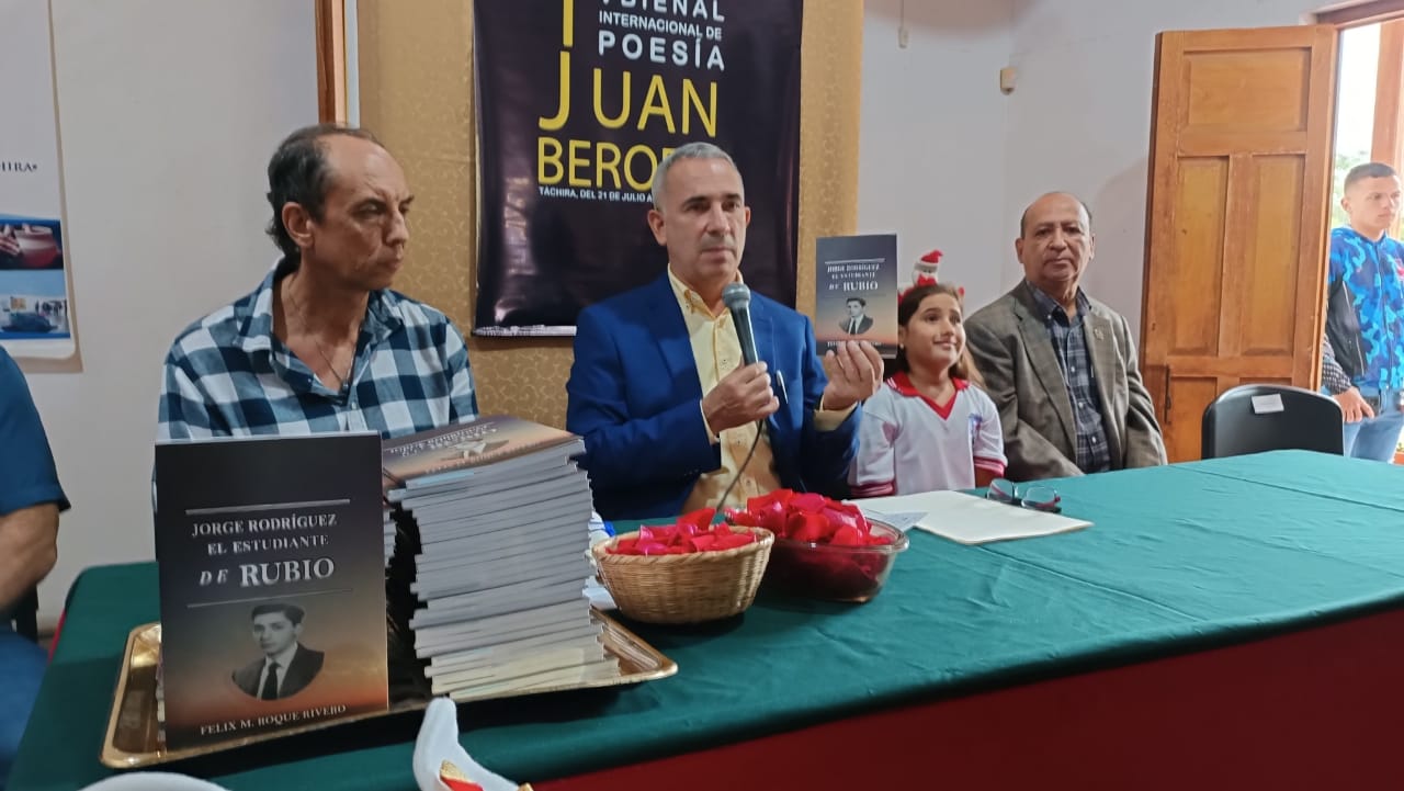 Escritor Félix Roque bautiza en Táchira libro en honor a Jorge ...