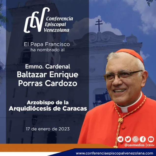 Papa Francisco nombra al Cardenal Baltazar Porras como Arzobispo de la ...