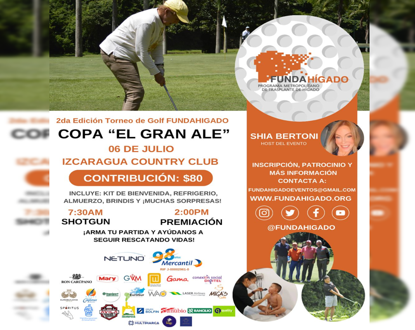 II Edición Torneo de Golf a beneficio de Fundahigado: Copa “El gran Ale”