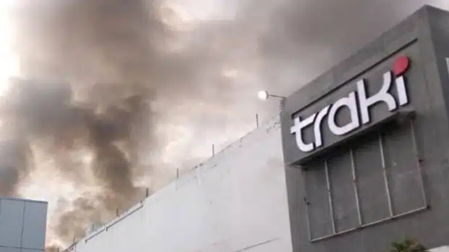 Registraron incendio en una de las instalaciones de Traki en Valencia