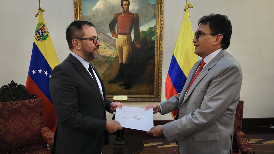 Nuevo embajador de Colombia presentó este jueves sus credenciales en Caracas