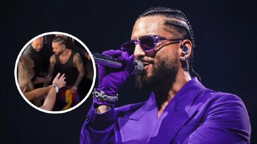 Maluma fue abusado por una mujer que intentó tocarlo durante su concierto
