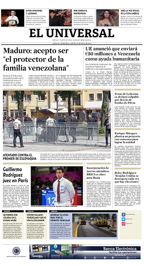 Portada El Universal y Notitarde 16 de mayo de 2024