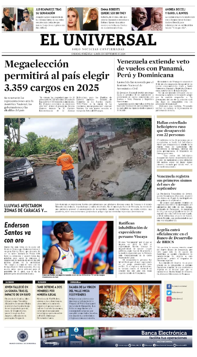Portada El Universal y Notitarde