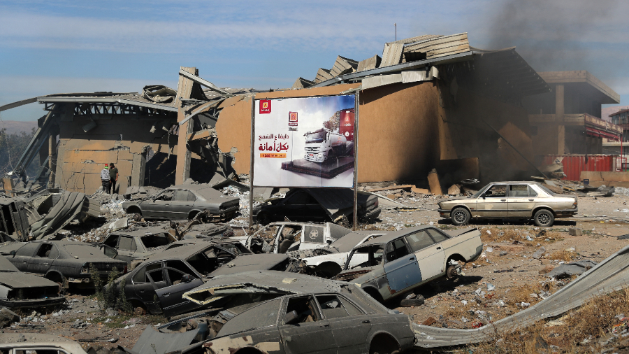 Ataque israelí contra la ciudad libanesa de Baalbeck