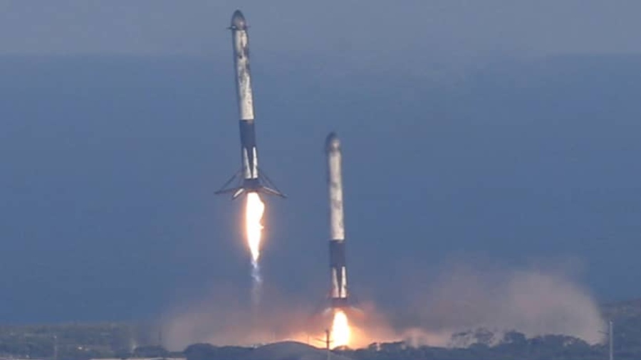SpaceX logra capturar por primera vez el propulsor del cohete más ...