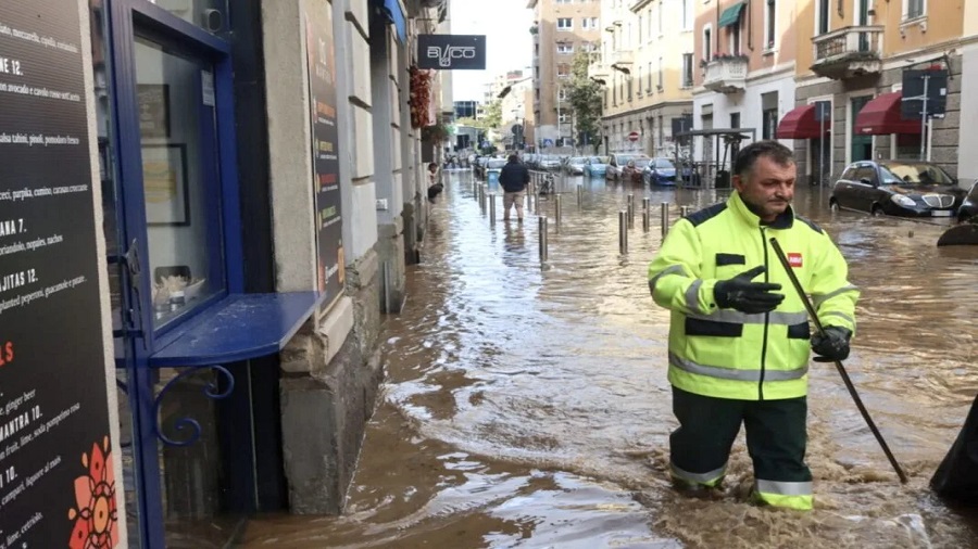Norte de Italia bajo el agua tras fuerte temporal