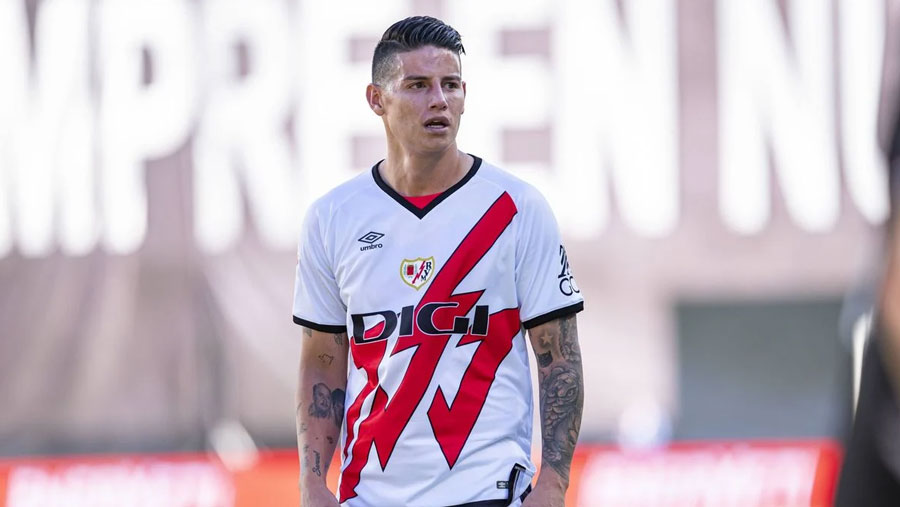 James vuelve a la titular con Rayo Vallecano en Copa del Rey