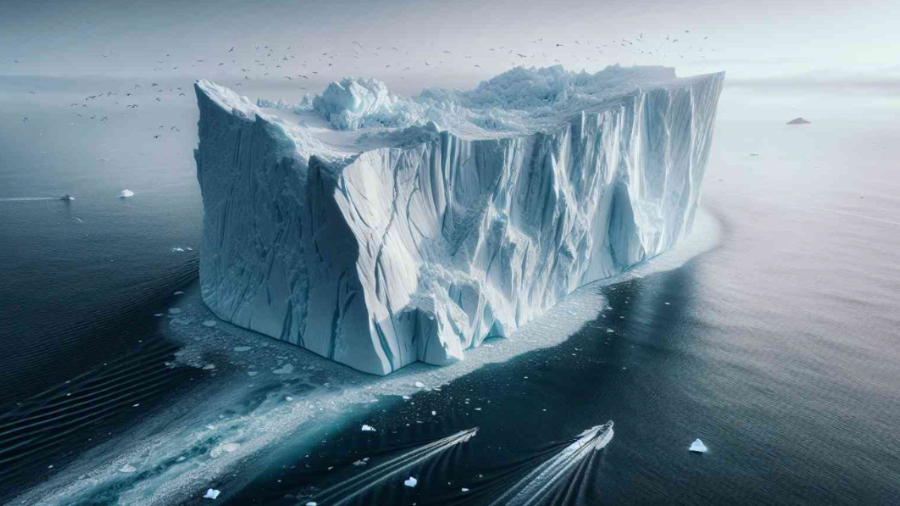 El iceberg más grande del mundo está a la deriva por el océano ...