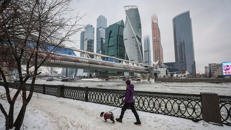 Moscú atraviesa clima invernal
