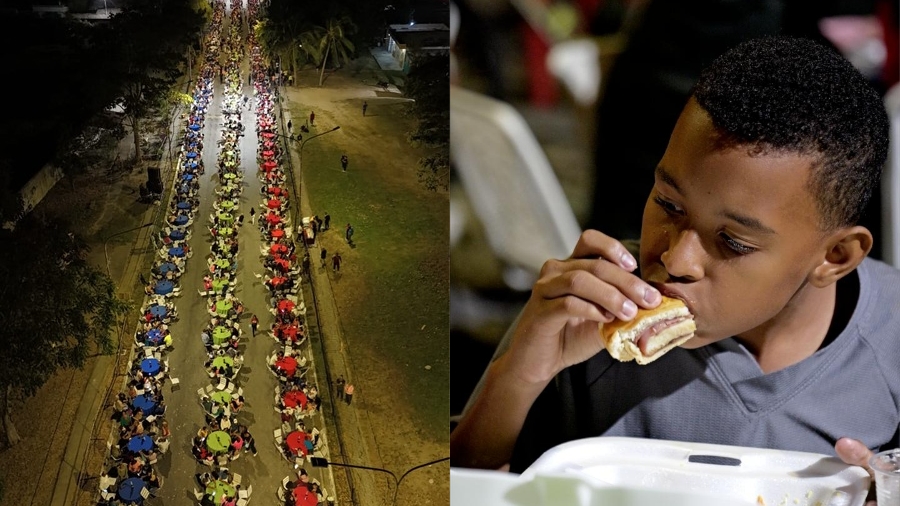 Nuevamente Cocorote fue la sede de la cena navideña más grande del planeta
