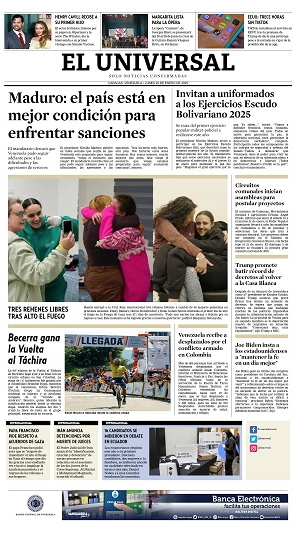 Portadas El Universal y Notitarde 20 de enero 2025