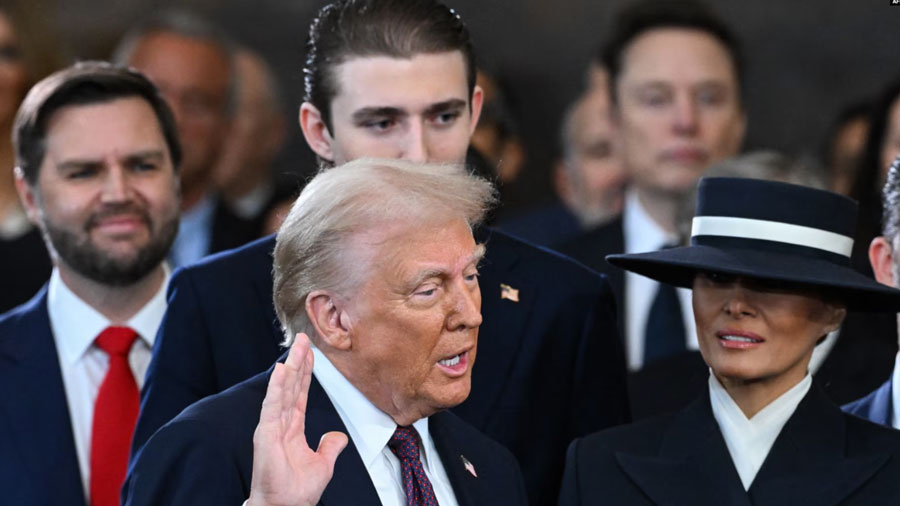 (+Video) Donald Trump juró su cargo como presidente de Estados Unidos