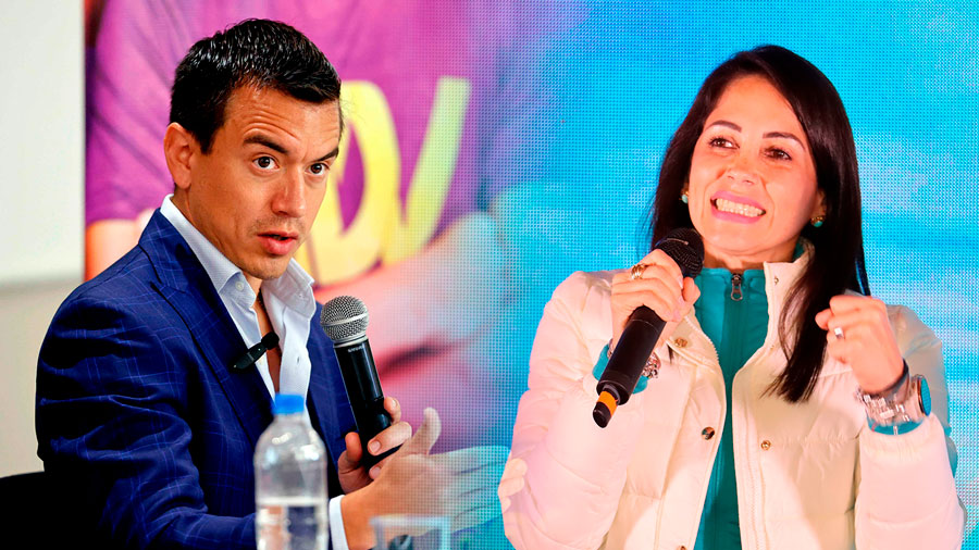 Daniel Noboa y Luisa González llegan como favoritos a las elecciones ecuatorianas del domingo