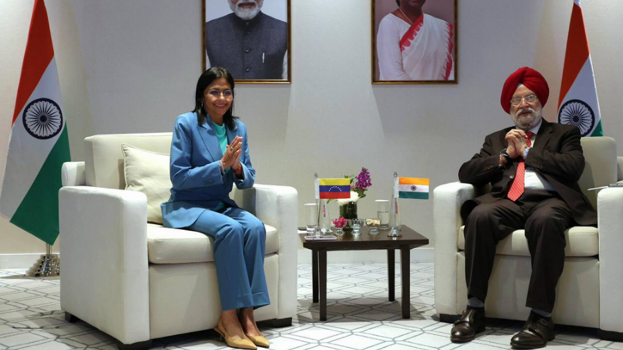 Delcy Rodríguez sostuvo reunión con su homólogo de la India para ... Delcy Rodríguez sostuvo reunión con su homólogo de la India para ...