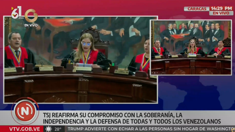 El TSJ rechazó la "infame agresión" por parte del gobierno de EE.UU ...