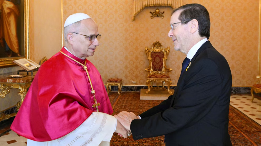 El presidente de Israel se reunió con el papa León XIV en el Vaticano