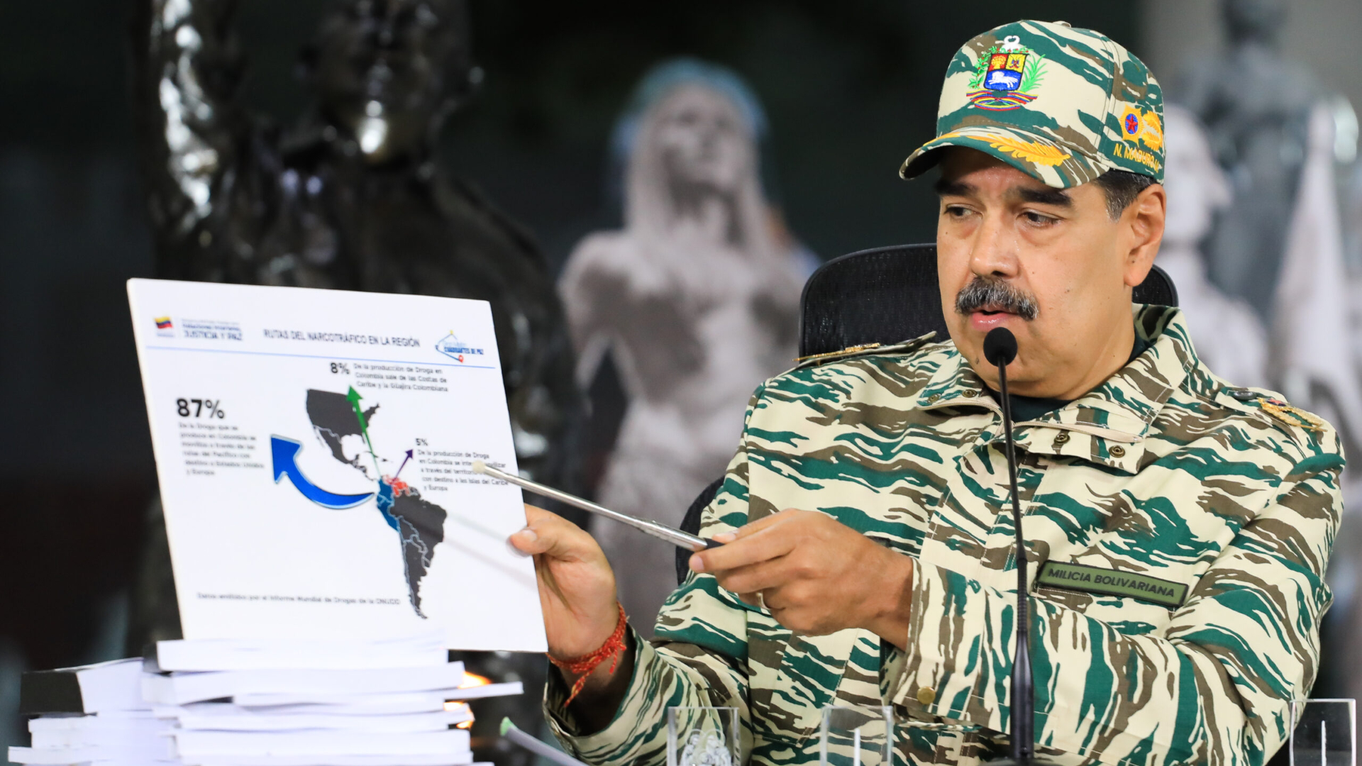 Maduro le responde con cifras a Trump sobre el narcotráfico