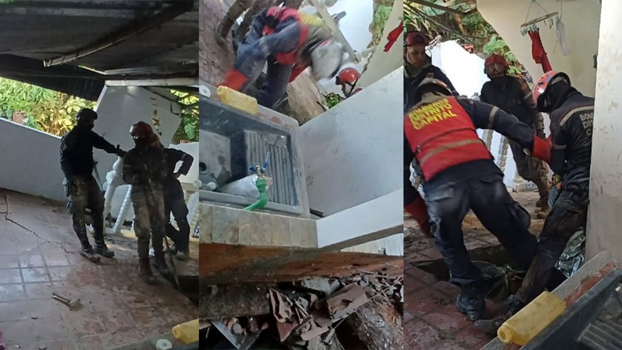 Bomberos de Caracas localizan el cuerpo sin vida de una mujer tras colapso de vivienda en San ...
