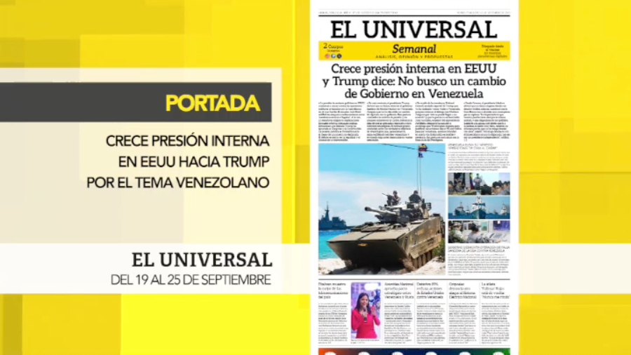 El Universal Semanal: "Crece presión interna en EEUU hacia Trump por el ...