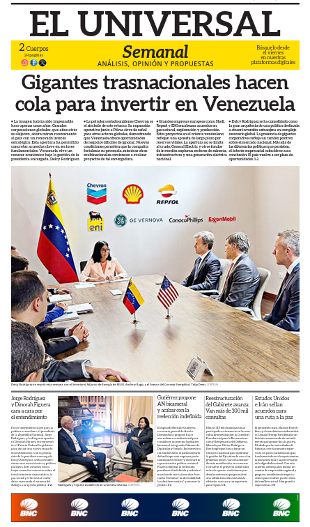 Portadas de El Universal y Notitarde